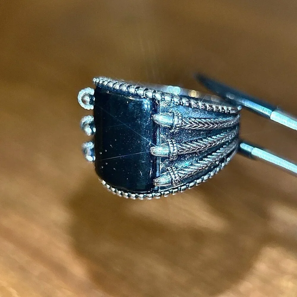 Jewelry | Black Stone Claw Ring | Poshmark